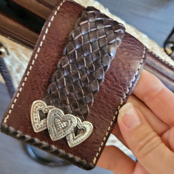 Brighton | Bags | Brighton Heart Woven Braided Purse | Poshmark